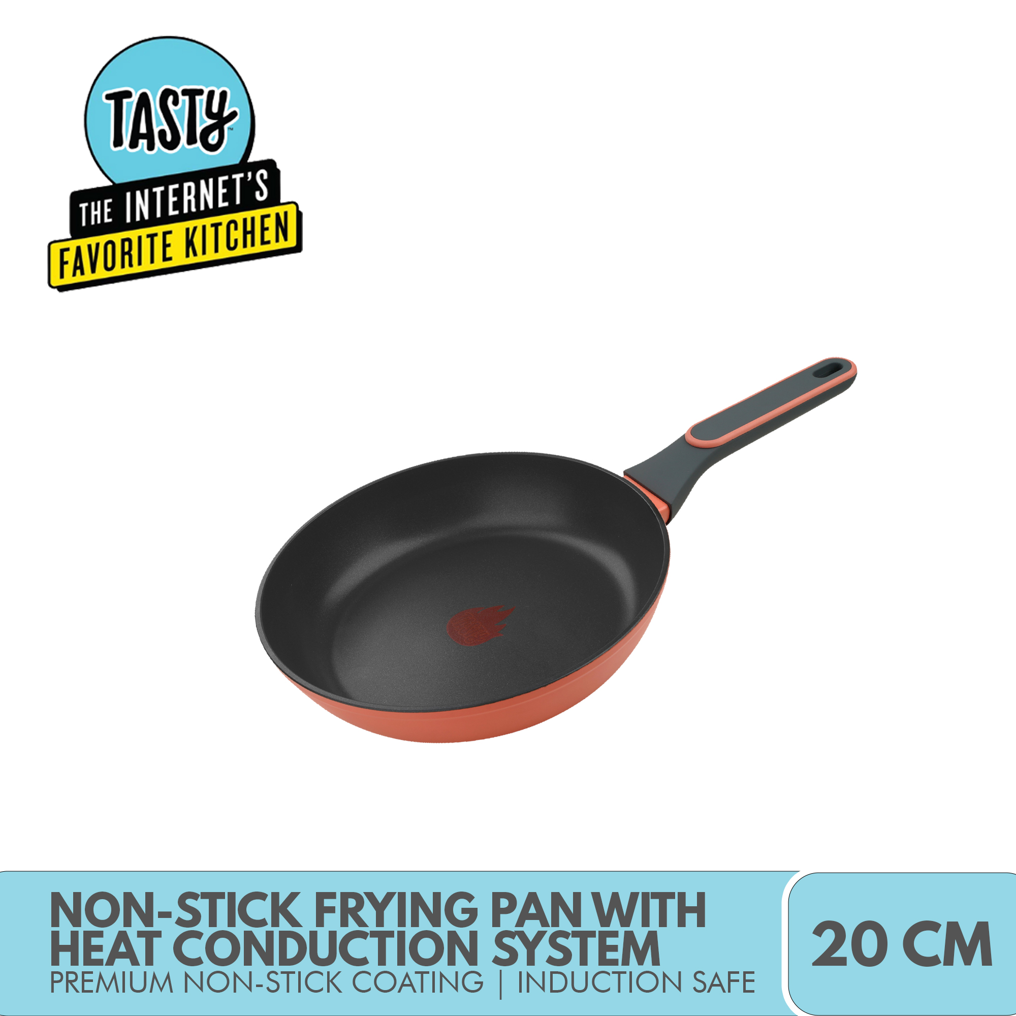 Tasty Non-Stick Frying Pan w/ Heat-Conduction System 20cm | Induction ...