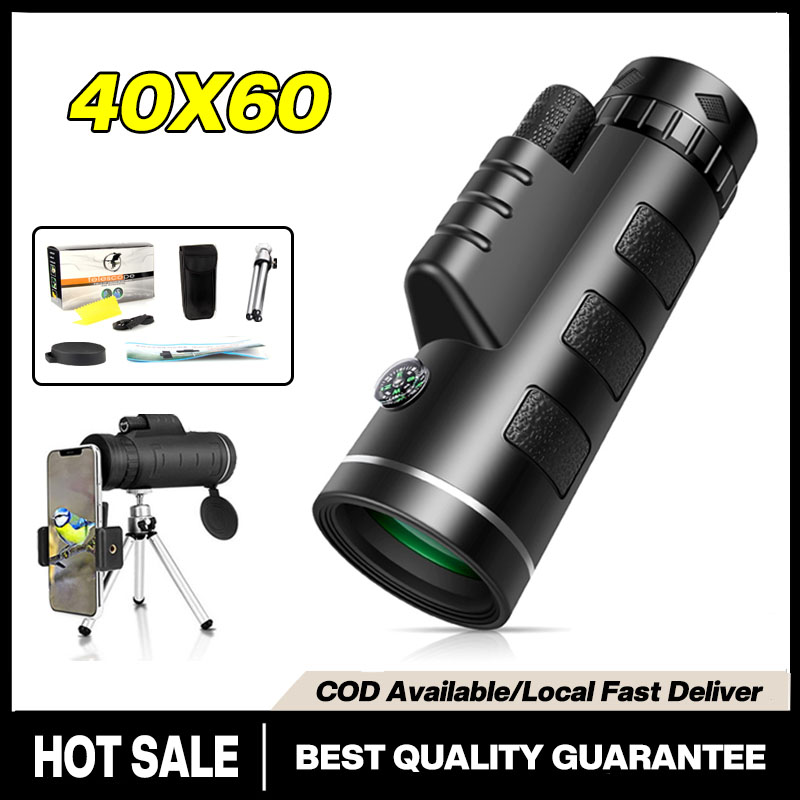 Telescope Monocular Telescope Super Zoom 40 X 60 Dual Focus Night ...