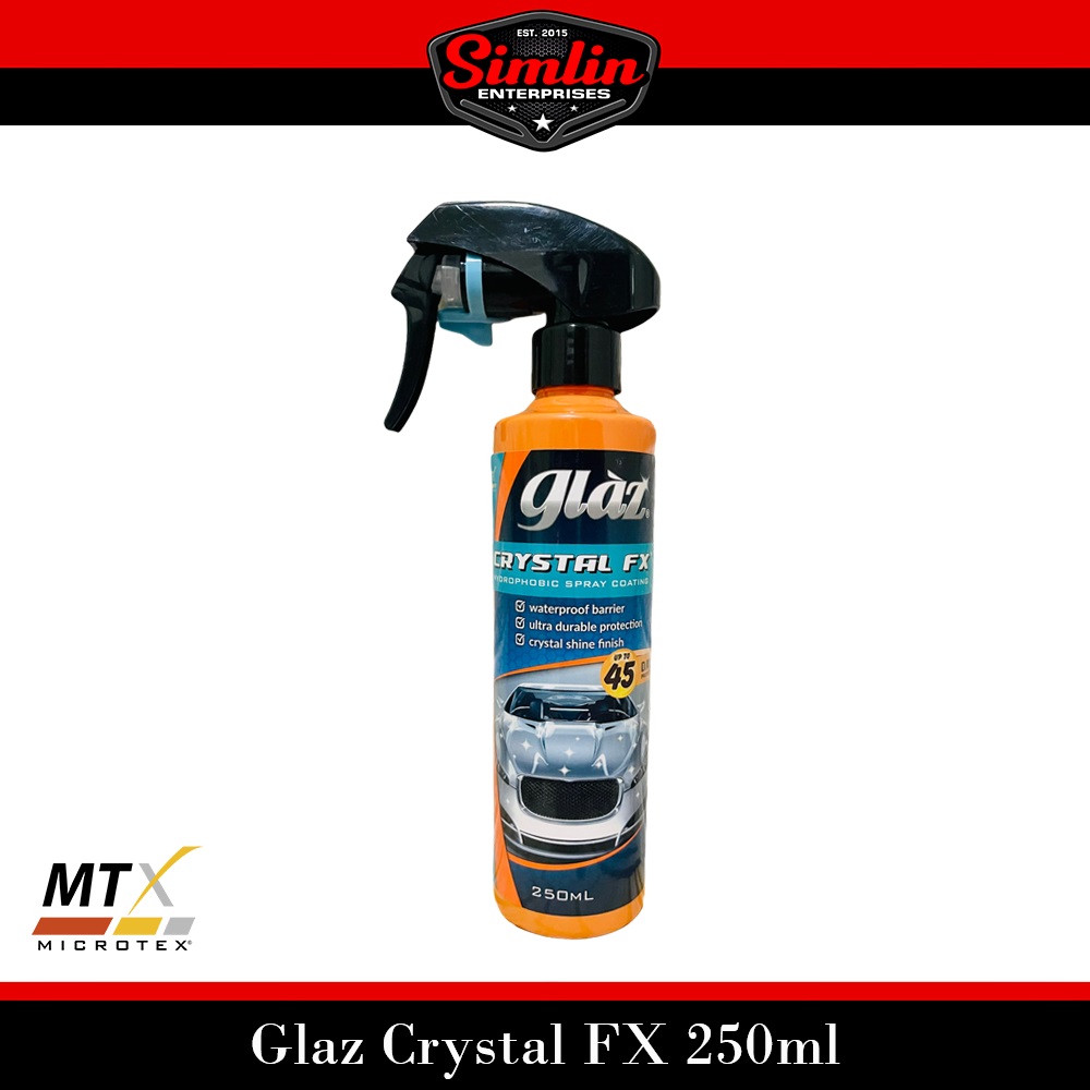 Microtex MTX Glaz Crystal FX Body Paint Hydrophobic Spray 250ml | Lazada PH
