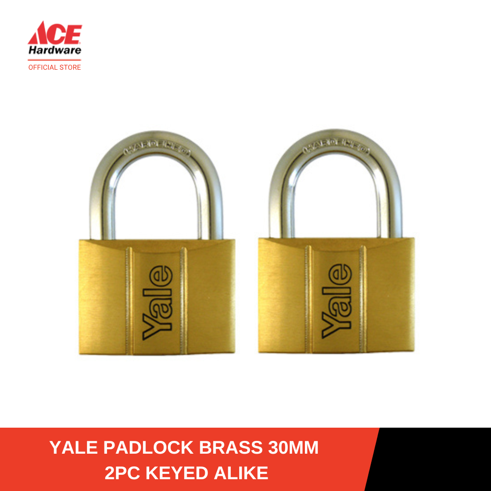 Yale 30MM Brass Padlock V140.30KA2 | Lazada PH