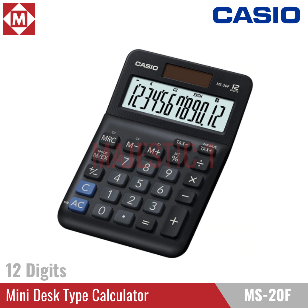 CASIO Mini Desk Calculator 12 Digits MS-20F | Lazada PH