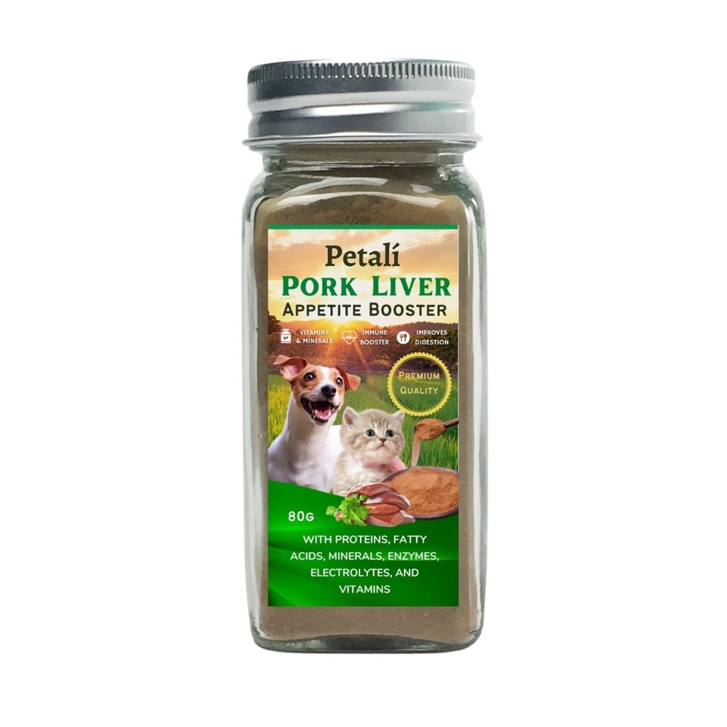 Petali Premium Pork Liver Powder Dog Food Toppers for Picky Eaters with ...