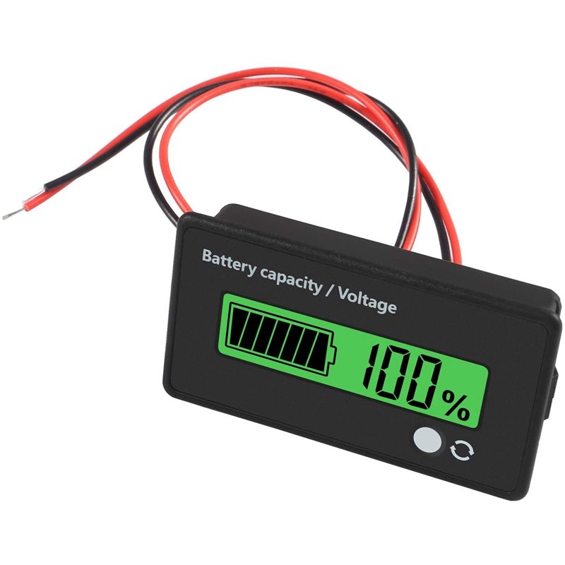 4Pcs DC12V 24V 36V 48V 72V Battery MeterBattery Capacity Voltage ...