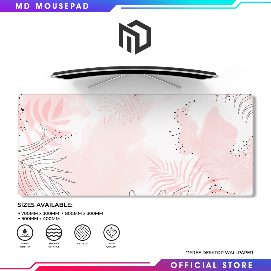 MD Mousepad | Spring Pink | Extended Mousepad | Large Gaming Mousepad ...