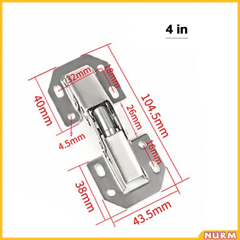 Nurm Hinges Cabinet Cupboard Door Hinge Cushioned 3 inch 4 inch | Lazada PH
