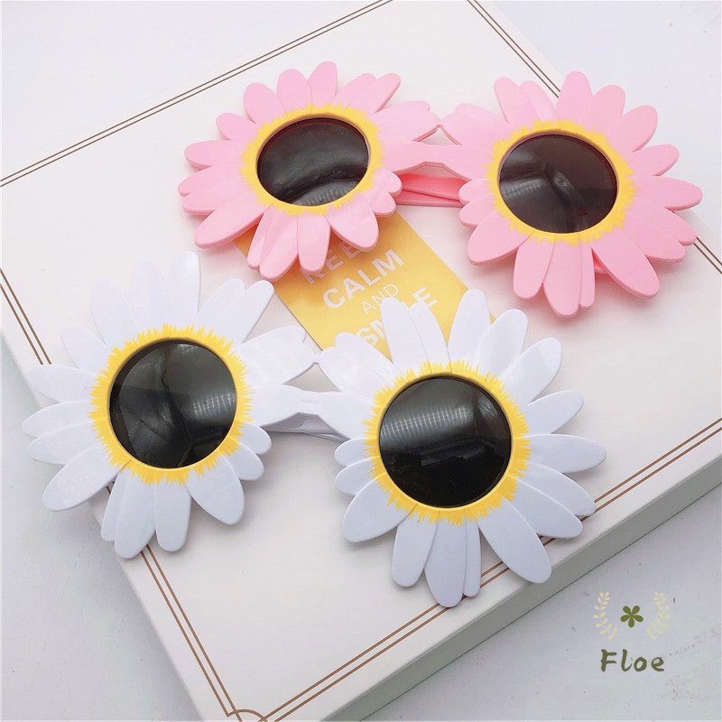 Birthday Glasses Cute Cartoon Daisy Flower Sunglasses Couple Party ...