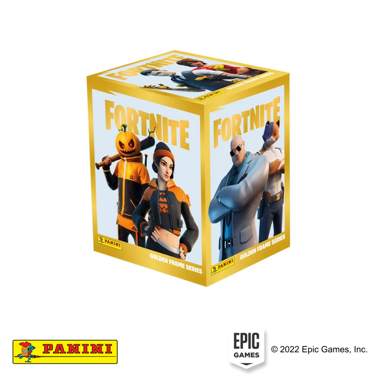 Panini Fortnite Golden Frame Series Sticker Box (36 sticker packs ...