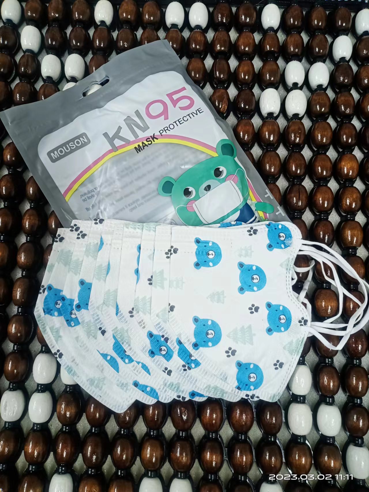 50pcs KN95 Kids Facemask Cartoon Character Design Mask 3D Stereo High ...