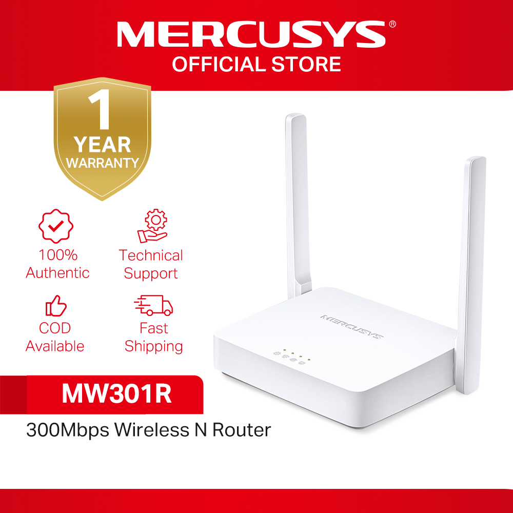 Mercusys MW301R 300Mbps Wireless N Router | Frequency 2.4 - 2.4835GHz ...