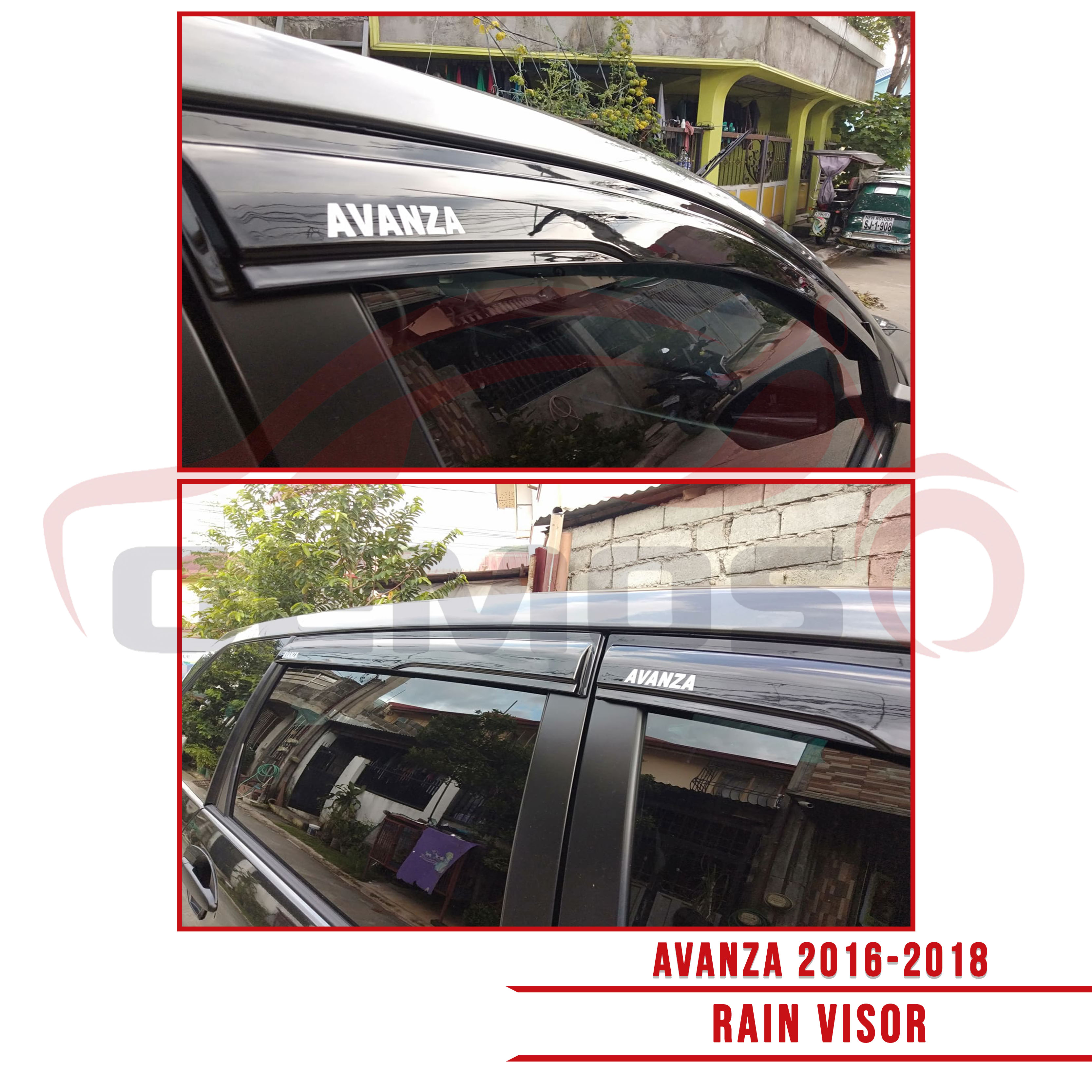 TOYOTA AVANZA 2012 - 2021 RAIN VISOR (2012 2013 2014 2015 2016 2017 ...