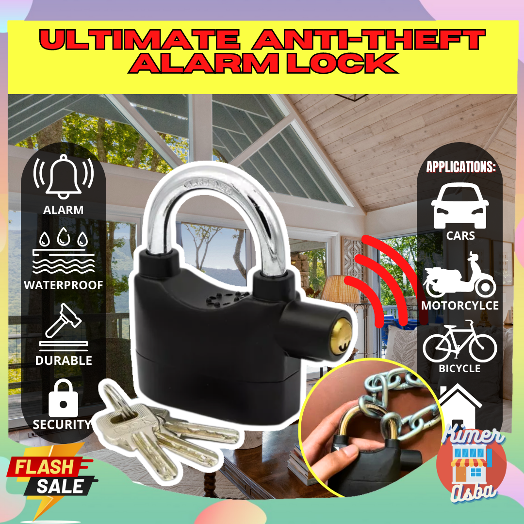 Heavy Duty Padlock with Anti-Theft Alarm lock for Ultimate Security for ...