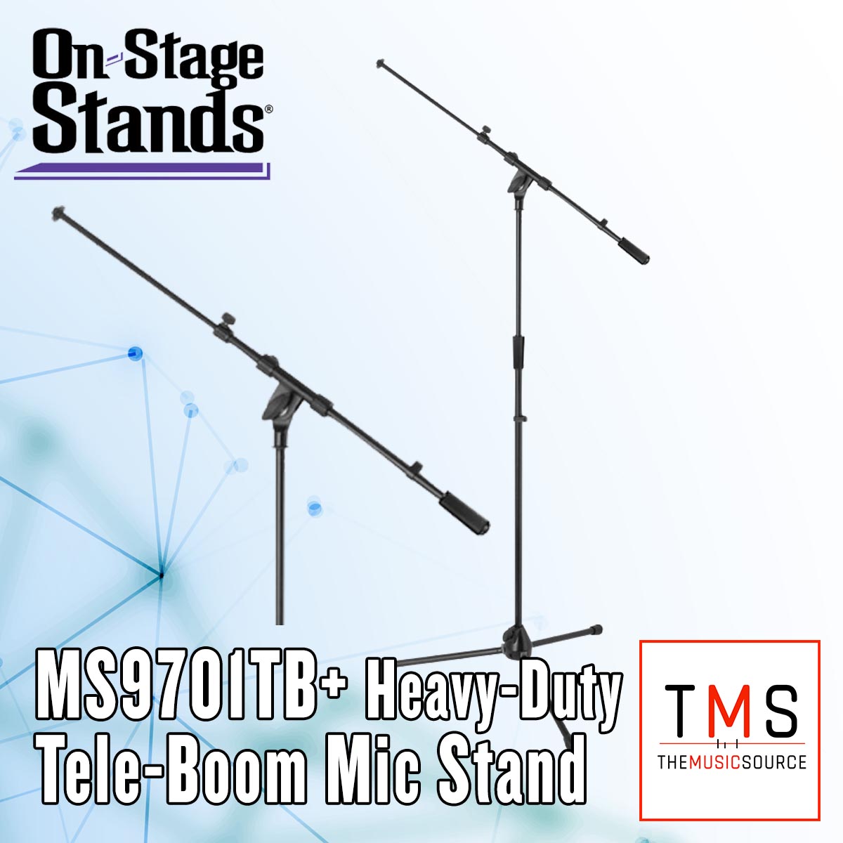 On Stage MS9701TB+ Heavy-Duty Tele-Boom Mic Stand | Lazada PH