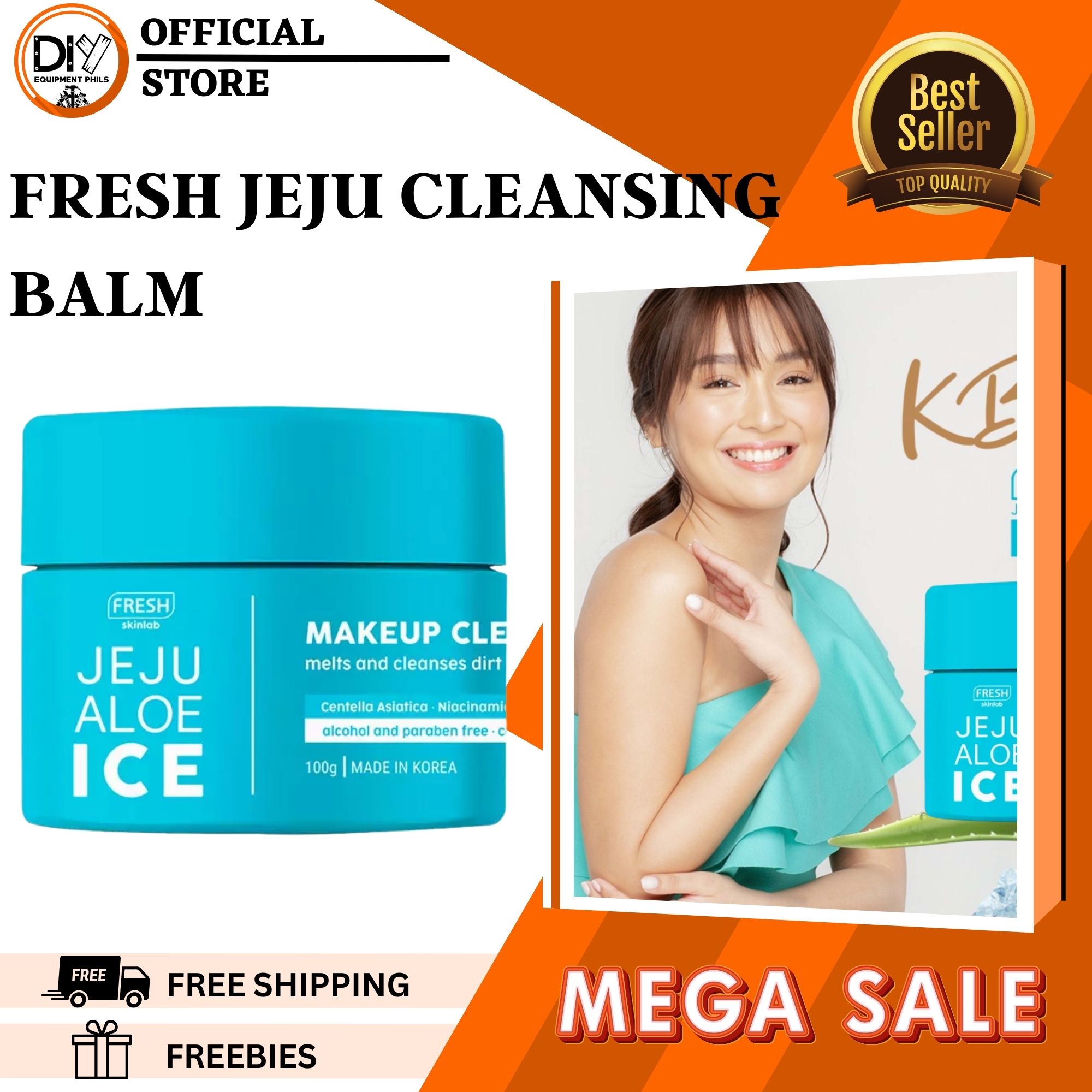 FRESH SKINLAB JEJU ALOE ICE MAKEUP CLEANSING BALM 100G WITH NIACINAMIDE ...