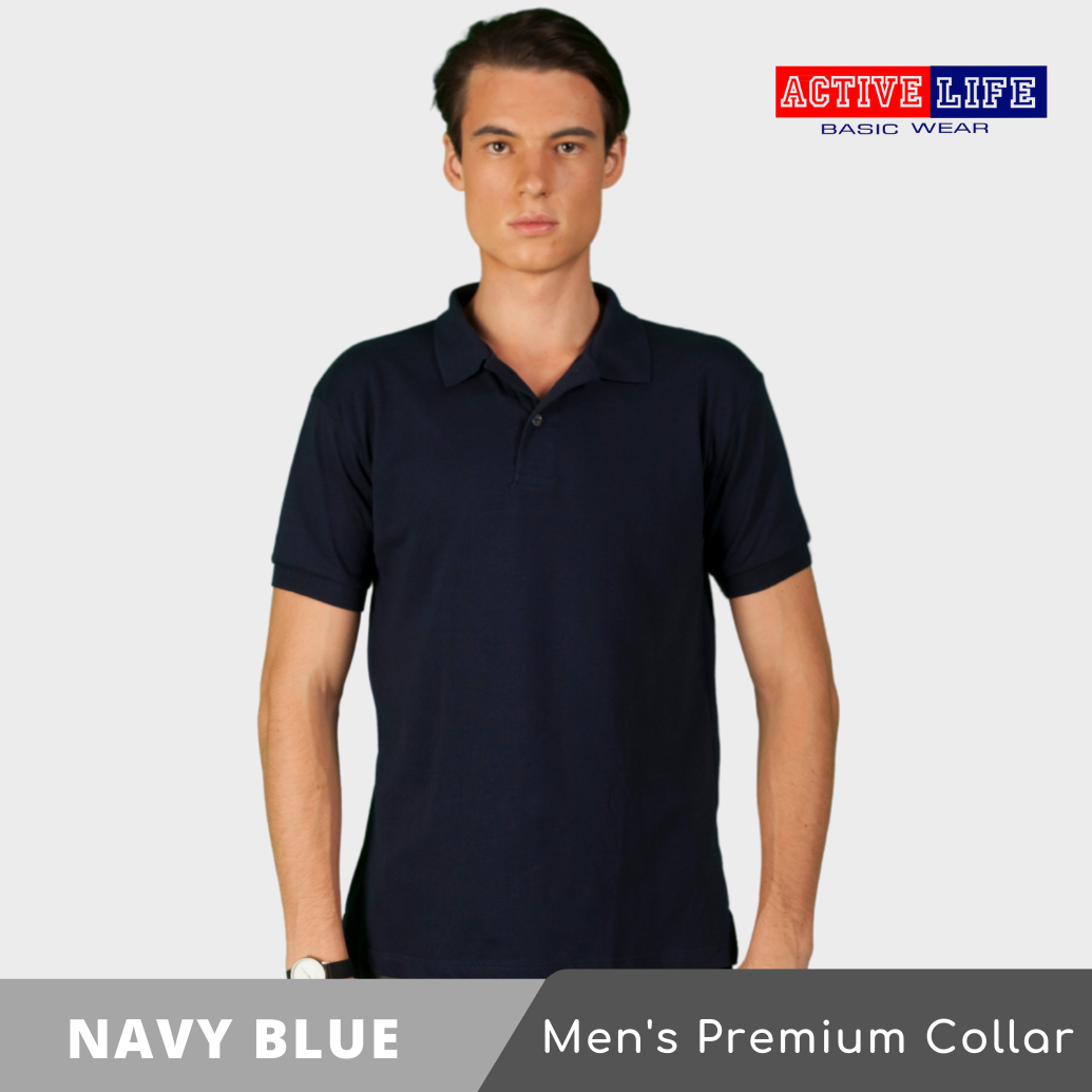 Active Life Premium Men's Polo Shirt (Honeycomb) - Navy Blue | Lazada PH