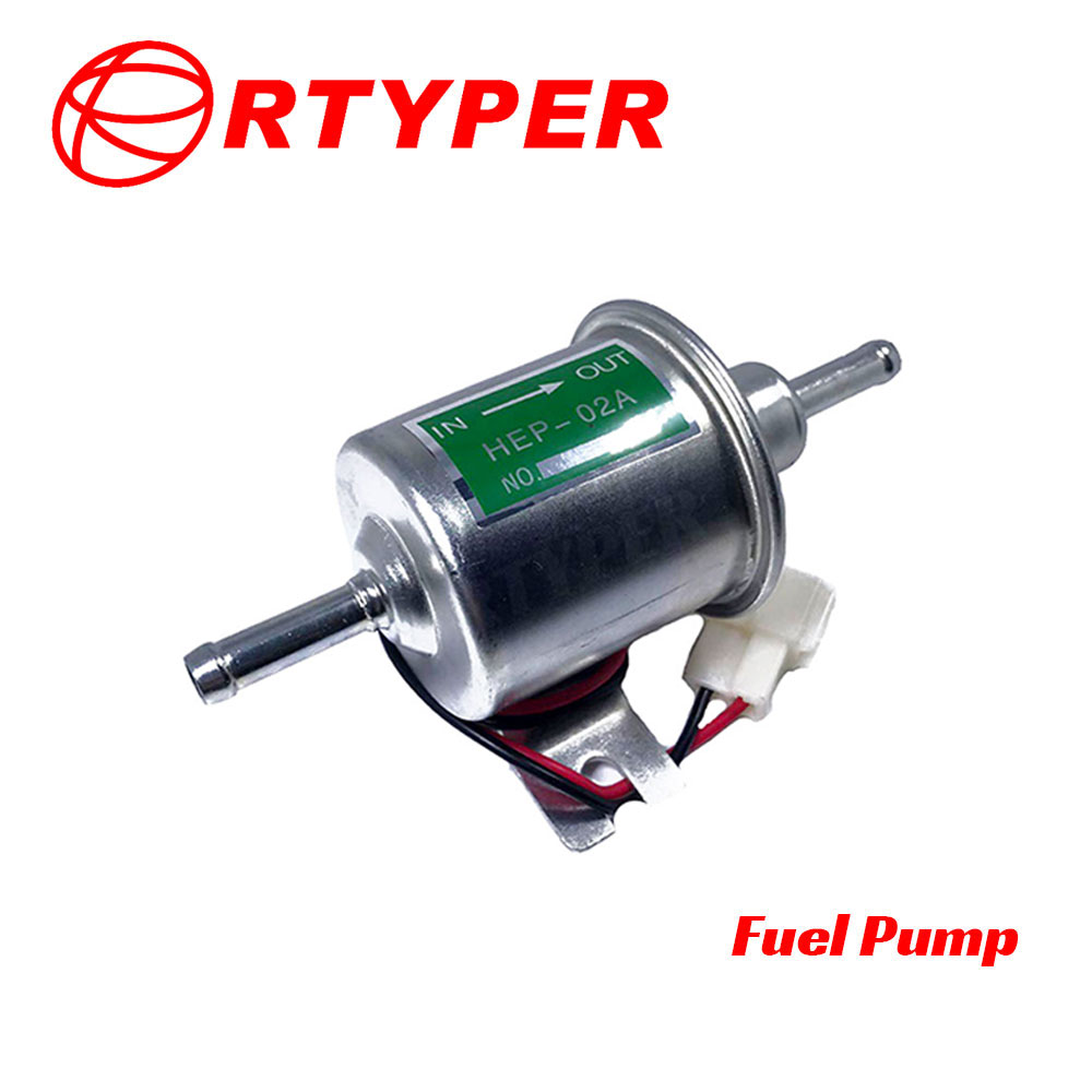 12V Electronic Fuel Pump HEP-02A New Gas Diesel Fuel Pump Inline Low ...