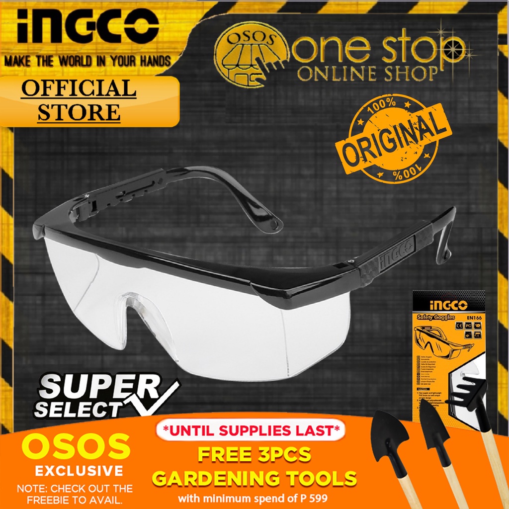 Ingco Original Super Select Safety Goggles Eye Protector Shield HSG142 ...