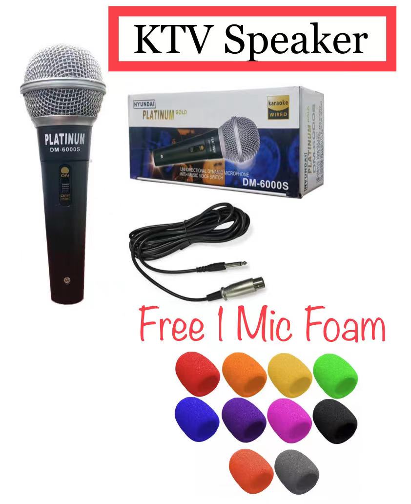 HYUNDAI Platinum Microphone DM-6000s with variants (with mic foam ...
