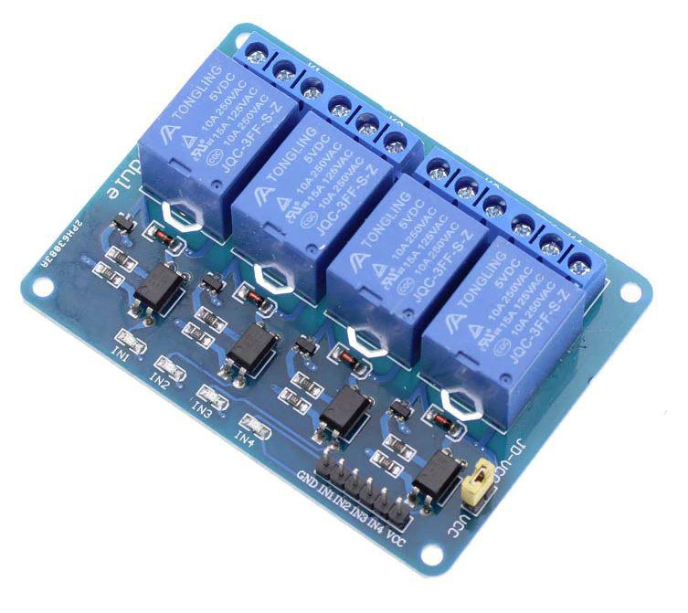 4 Channel Relay Quad Channel Relay 4CH Relay 4-Way Relay Module 5V for ...