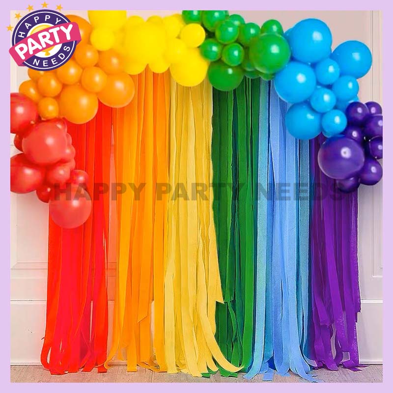 Rolls Crepe Paper Streamer Paper Curtain Garland Backdrop Parties ...