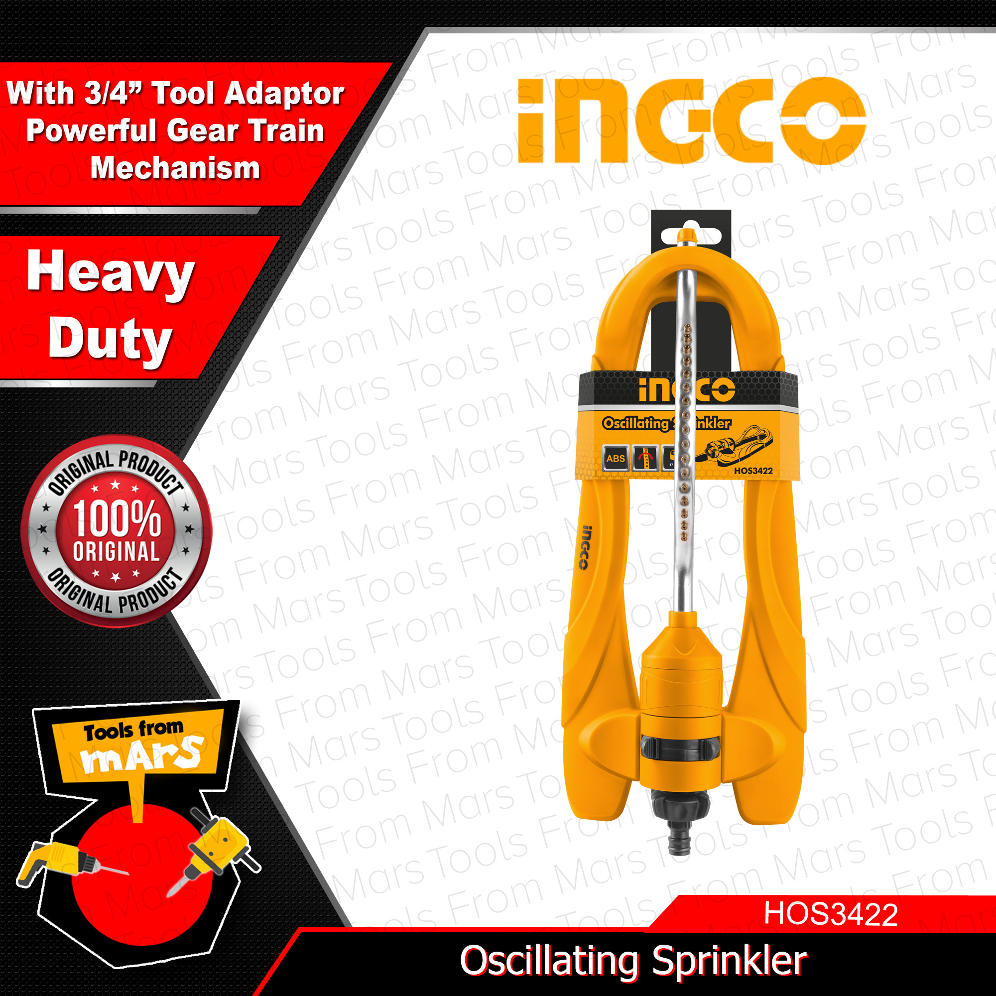 INGCO Oscillating Sprinkler HOS3422 •TOOLS FROM MARS• IHT | Lazada PH