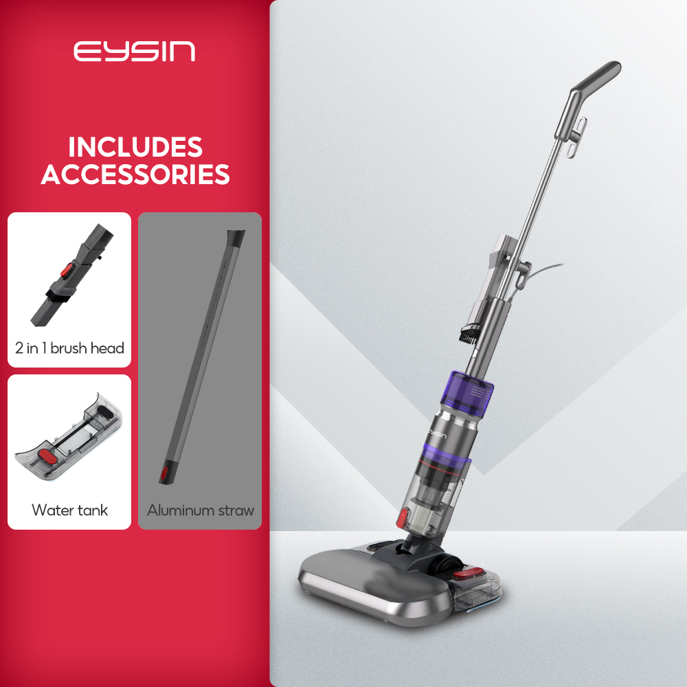 EYSIN VC30 Plus 3in1 Handheld Lightweight Vacuum Cleaner with Large Mop Pad and Strong Suction ...