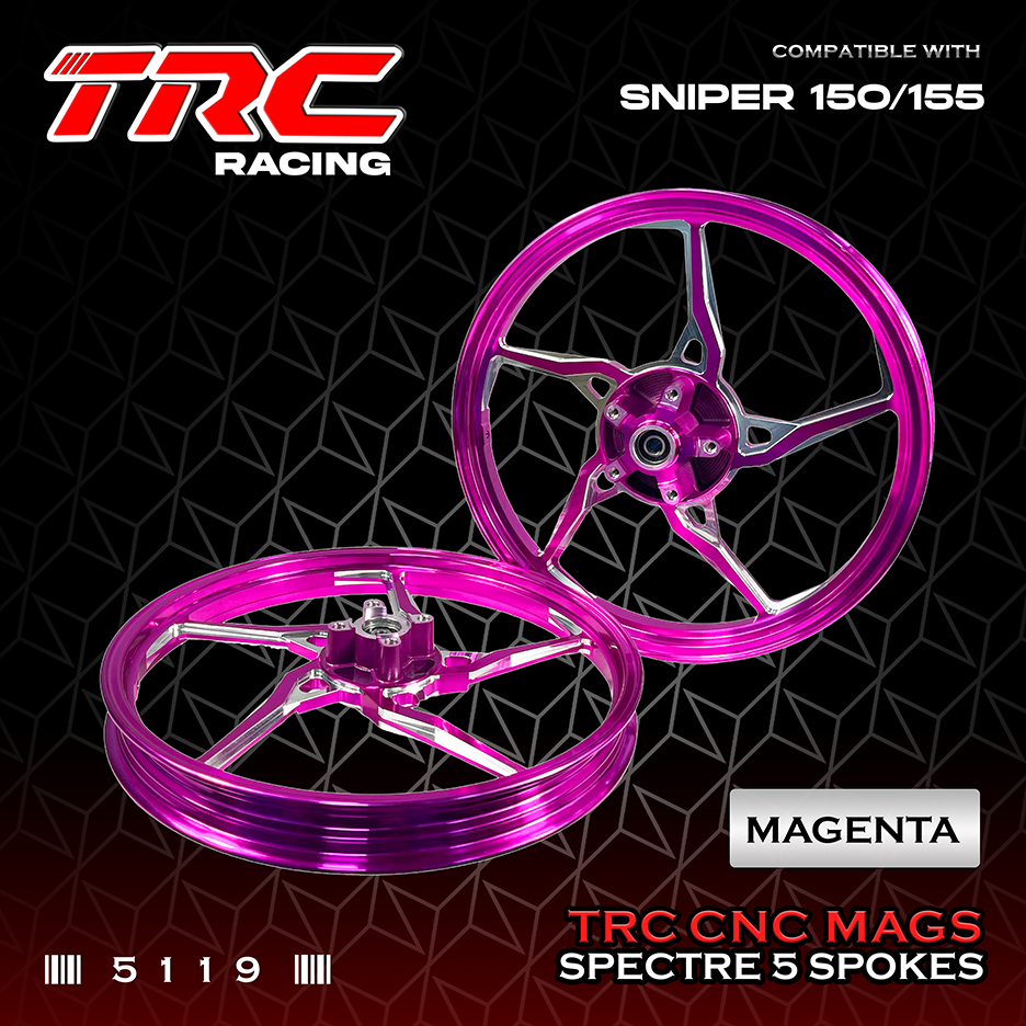 TRC CNC Mags Spectre 5 Spokes 1.6 x 1.85 x 17 Malaysian Concept Sniper ...