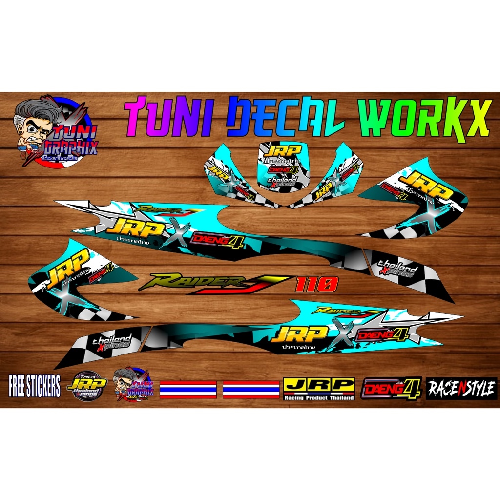 RAIDER J 110 (JRP X DAENG DECAL STICKER V2) | Lazada PH
