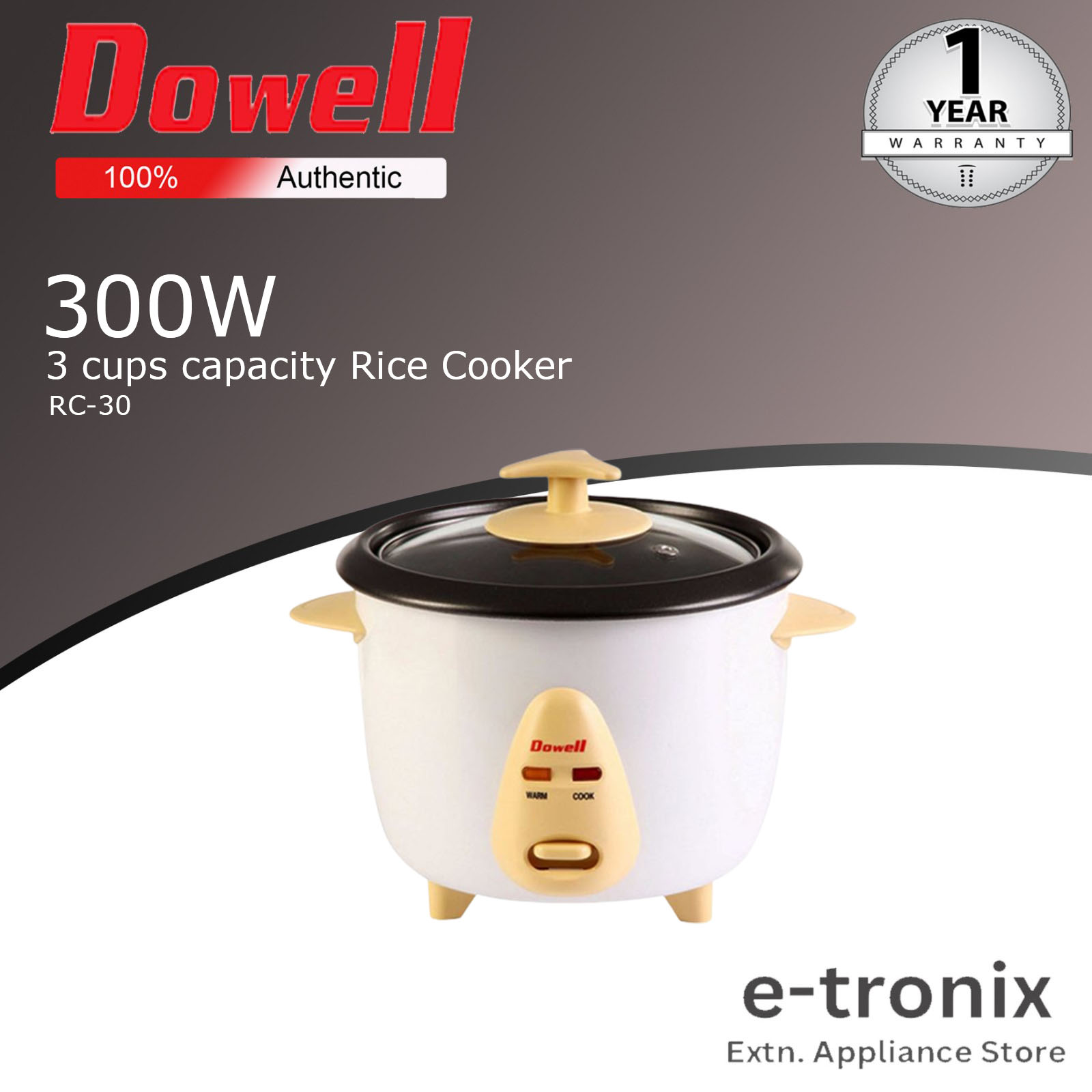 Dowell Non-Sticky Rice Cooker RC-30 | Lazada PH