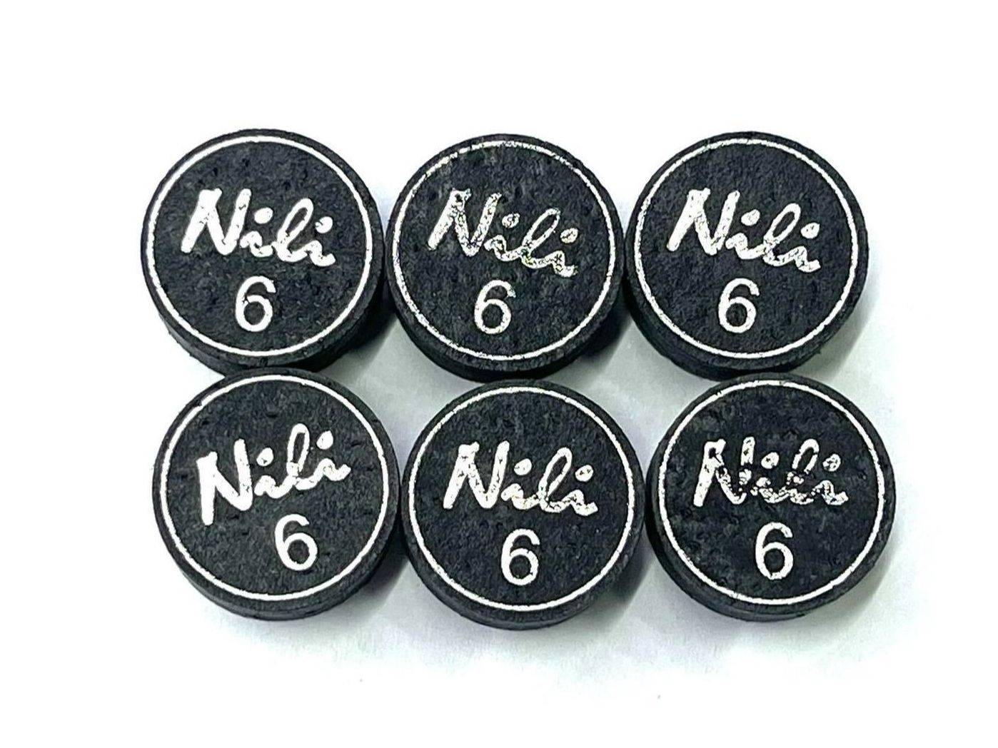 3pcs. Nili 6 14mm Layered Tip (Black) for Billiard Cues / Tip ng Tako ...