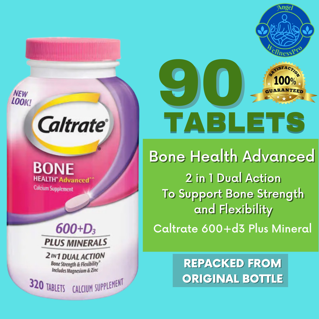 Caltrate Bone Health Advanced 600+D3 Plus Minerals- 90 Tablets ...