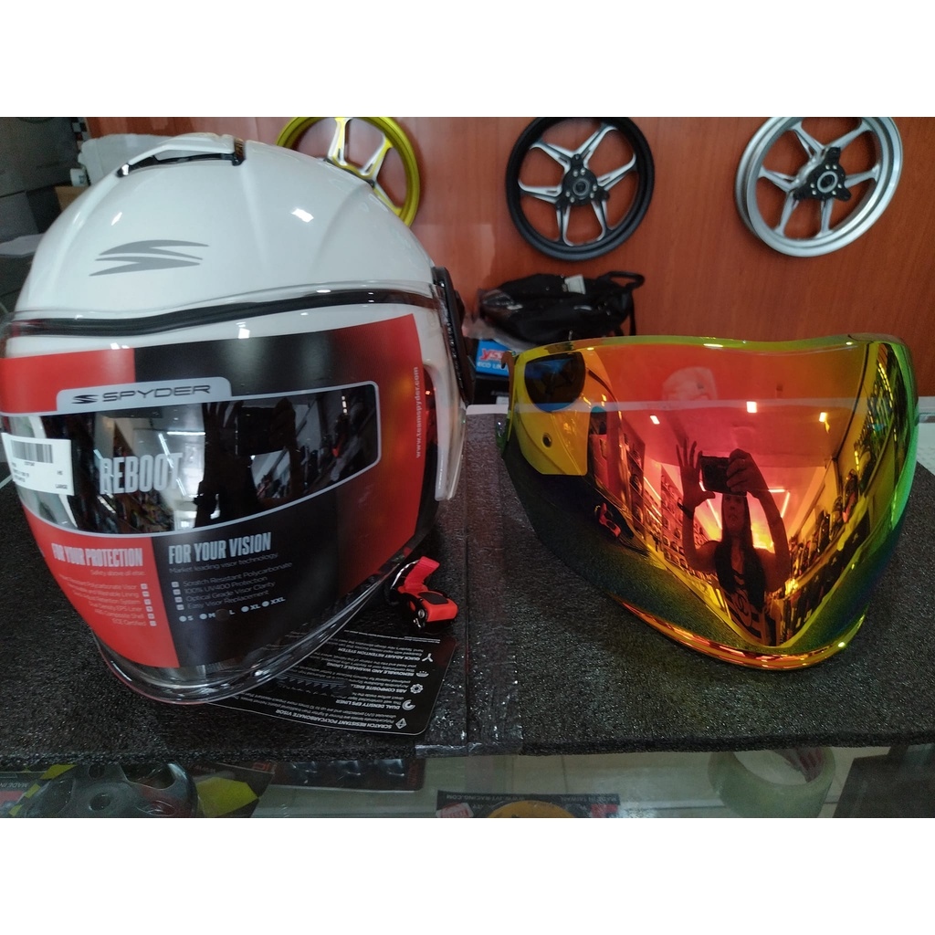 Helmet 78 Spyder REBOOT 2 OPEN FACE WITH FREE CLEAR LENS.. | Lazada PH