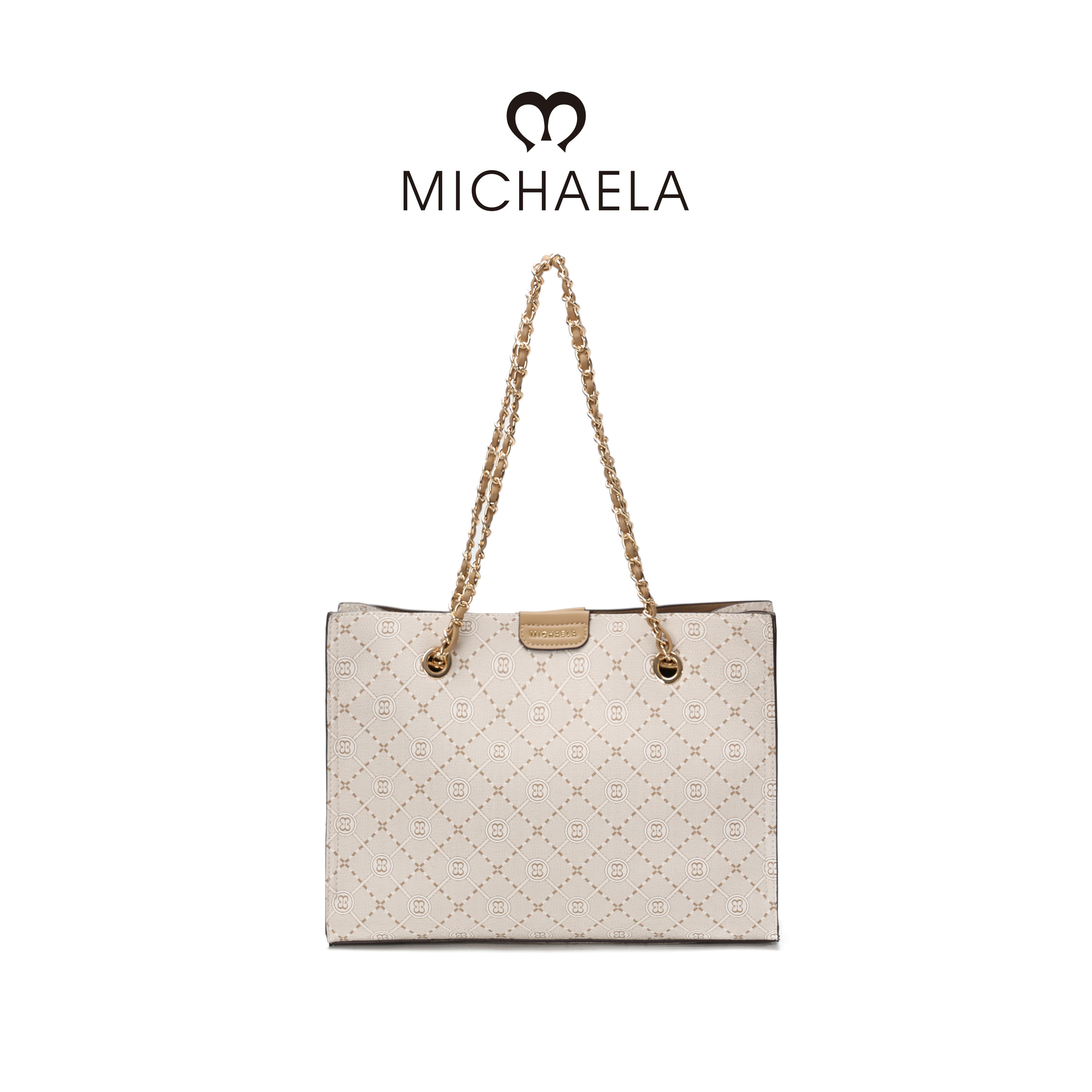 MICHAELA Large Chckered Tote Bag for Women 12'' Vintage Fashion Chain ...