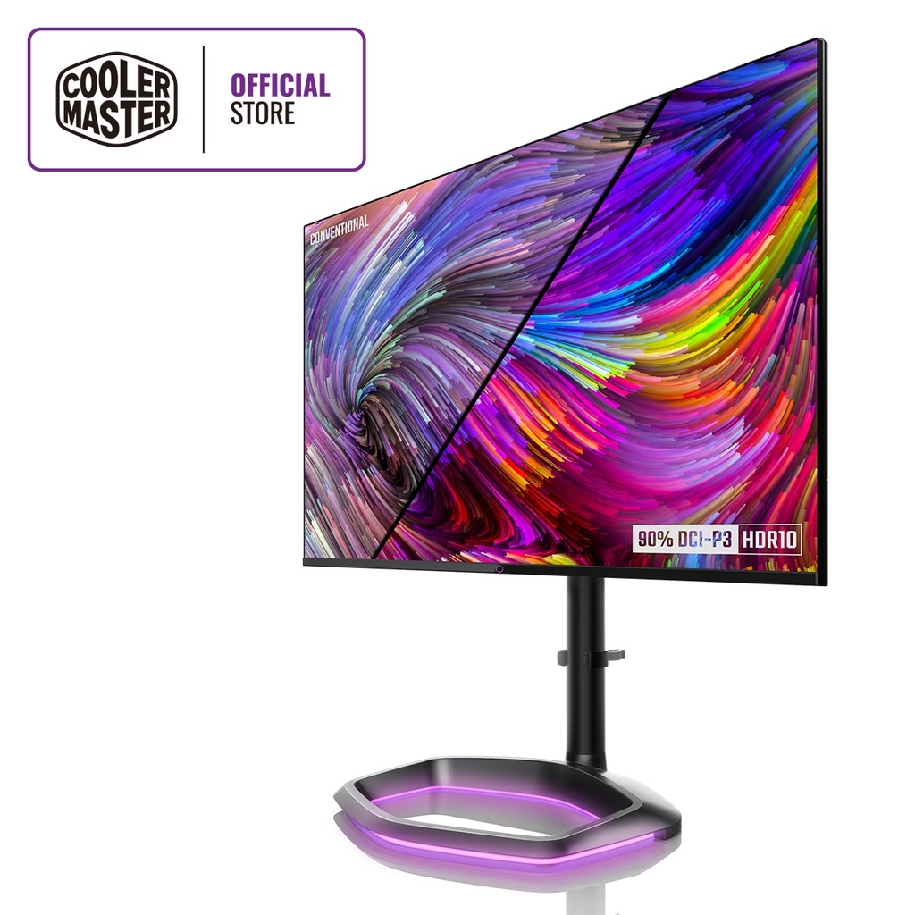 Cooler Master GM27-FQS ARGB Gaming Monitor IPS 2K QHD (2560x1440) 165Hz 1ms Adaptive Sync HDR10 ...