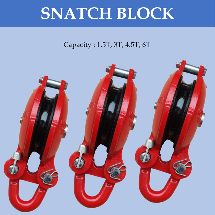 Twin Supply Snatch Block Heavy Duty Single Pulley Lifting Pulley ...