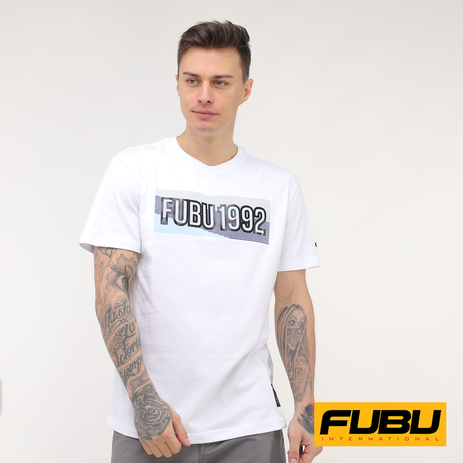 Fubu Round Neck Regular Fit FBT01A-2912 (White) | Lazada PH