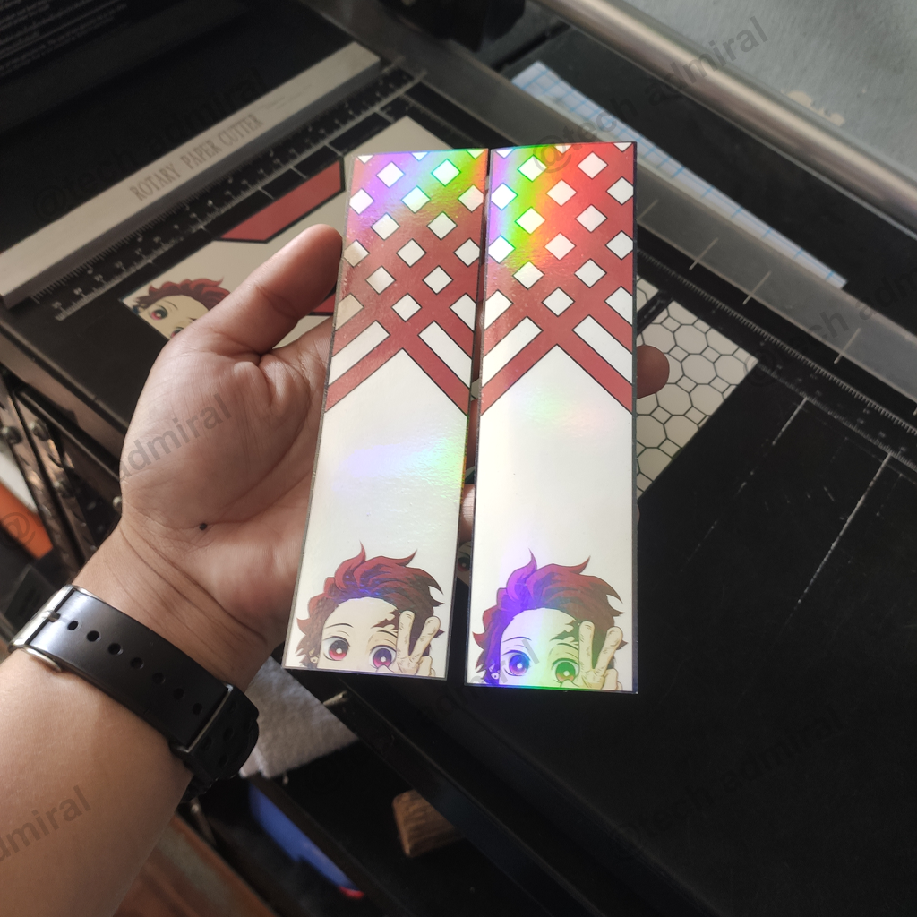 Alloy Top Box Sticker Waterproof Tanjiro Peace (HOLOGRAPHIC) | Lazada PH