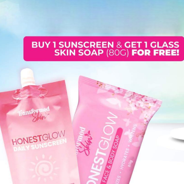 (with Glass Skin Soap) Honest Glow Daily Sunscreen SPF50 50ml | Lazada PH
