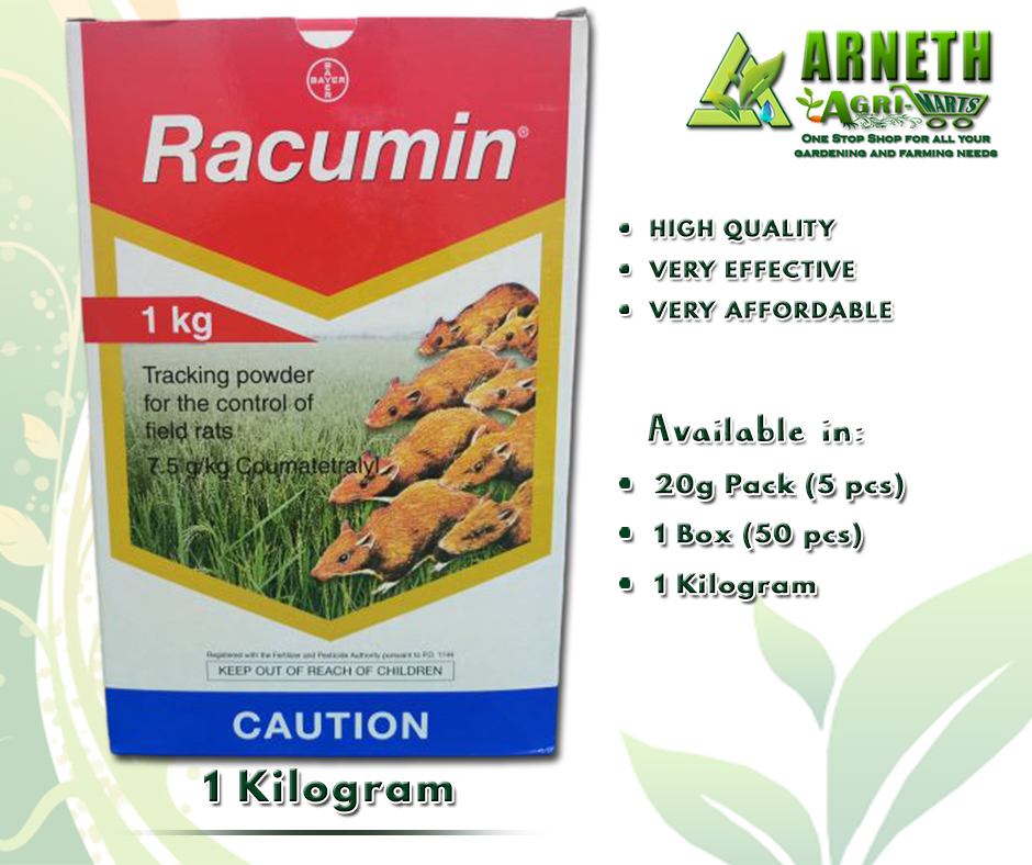 RACUMIN POWDER RAT and MOUSE TRAP / BAIT / KILLER 1KG BOX | Lazada PH