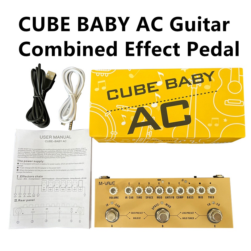 【Manila Stock】CUVAVE CUBE BABY Guitar Combined Effect Pedal with ...