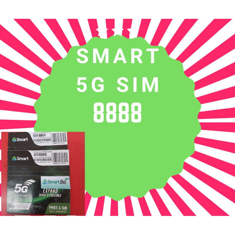 Smart 5g ready sim 8888 -special numbers | Lazada PH