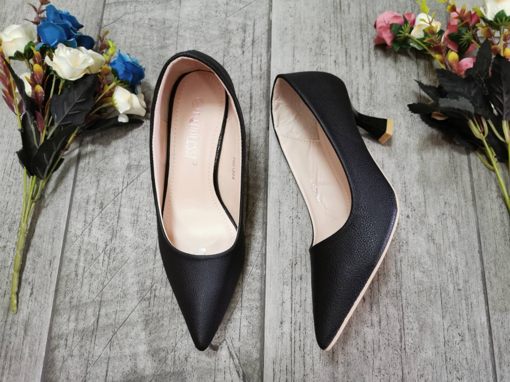 SALE PRICE: Women Pointed Toe High Heel Pump Shoes Black School Office ...