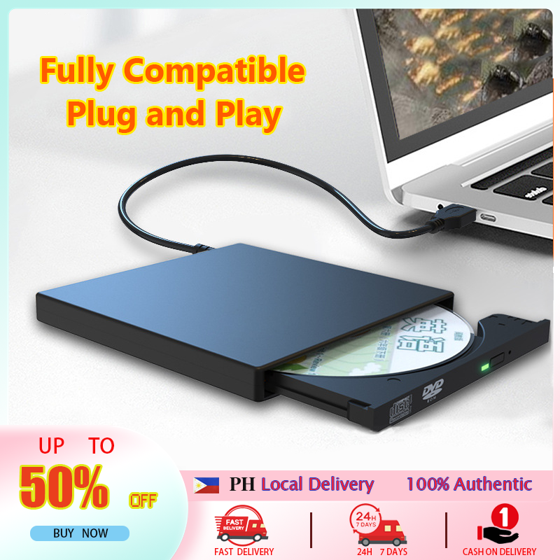 CD Player DVD Drive External CD Rom Reader Writer Burner Player ...
