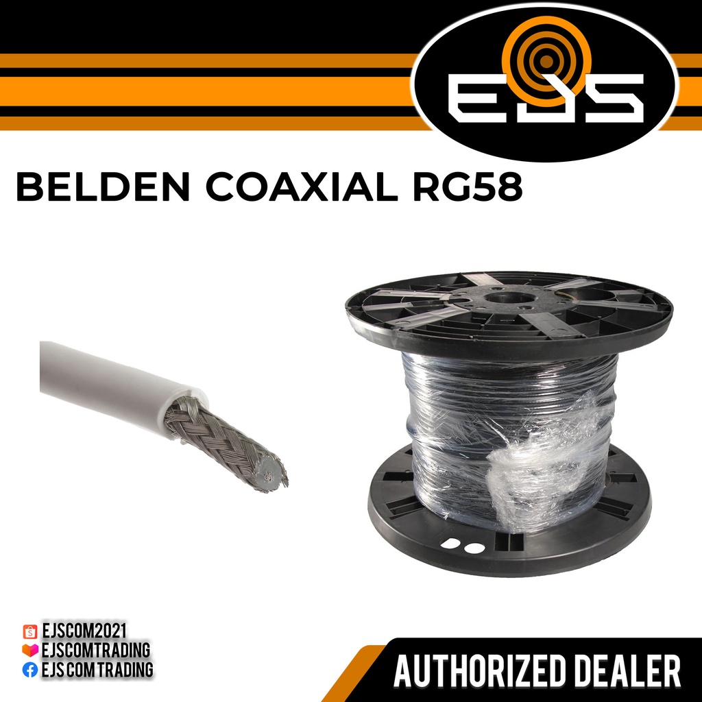 BELDEN Coaxial Cable RG58, Low Noise Audio, 50 ohm, | Lazada PH