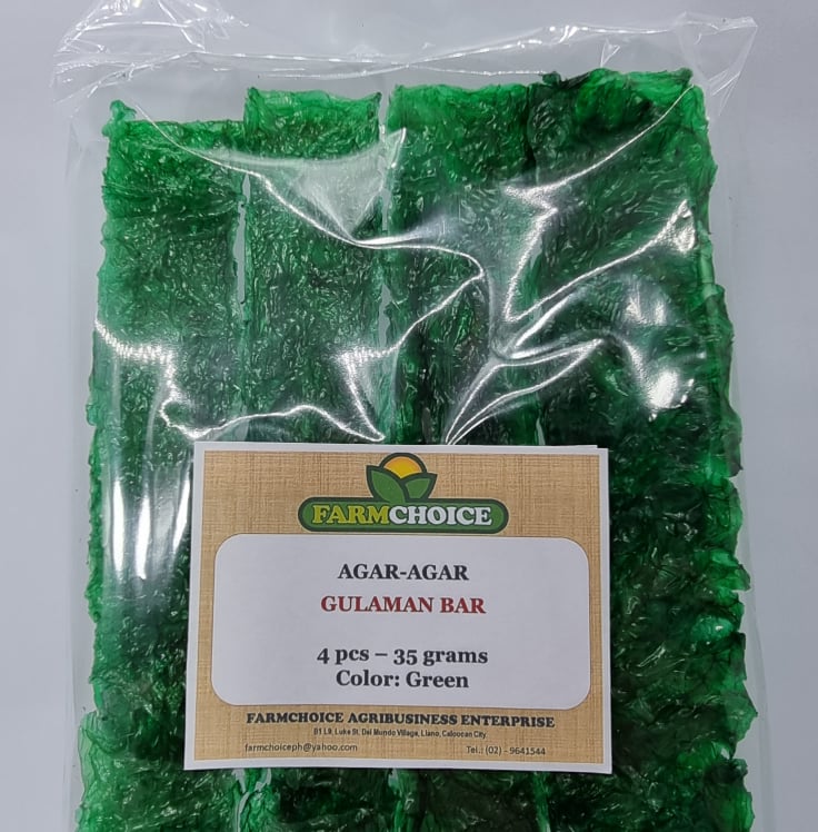 Agar Agar Bar / Gulaman Bar - 4 pcs color Green | Lazada PH
