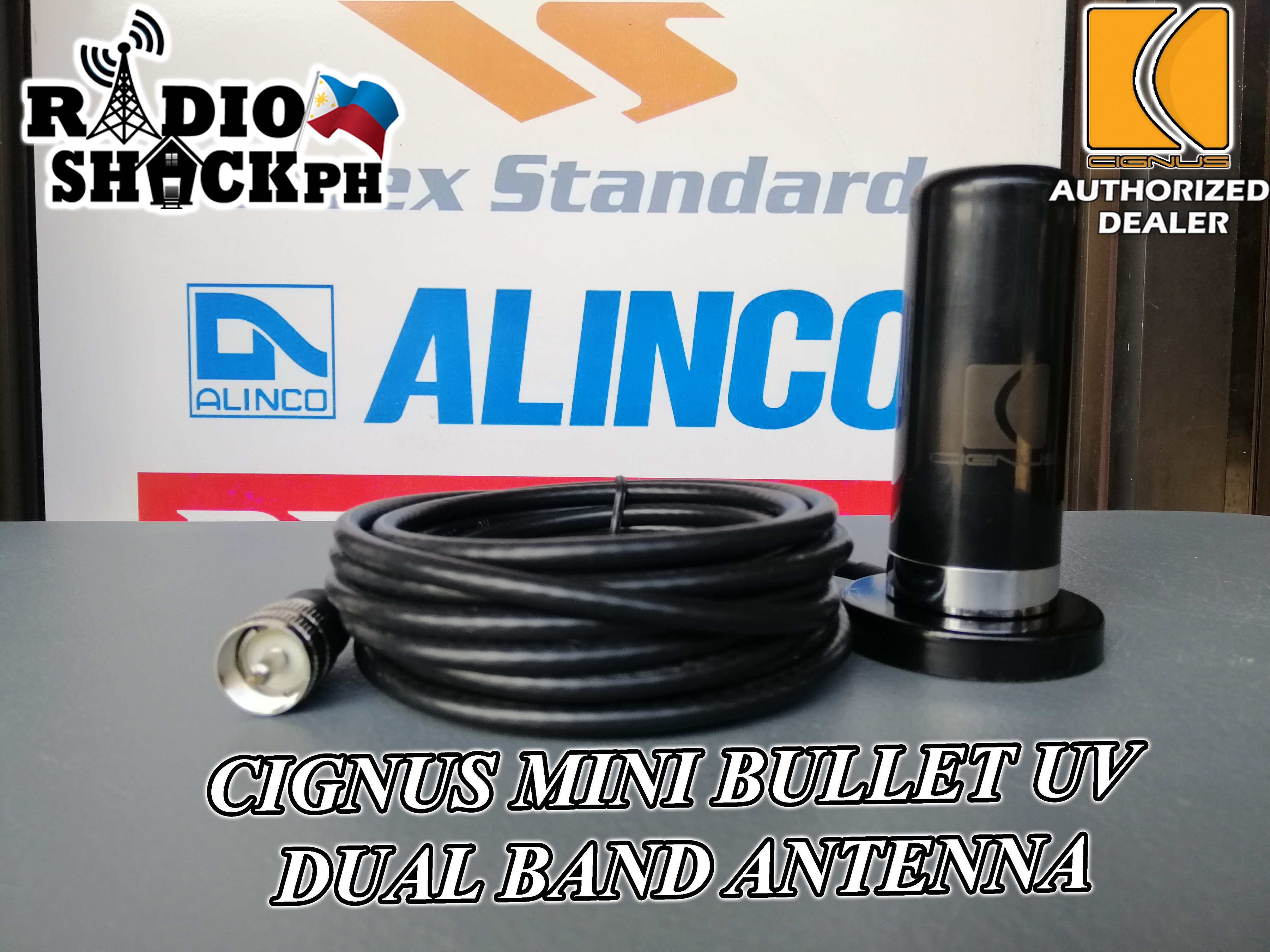 CIGNUS Mini Bullet UV Dual Mobile Base Antenna | Lazada PH