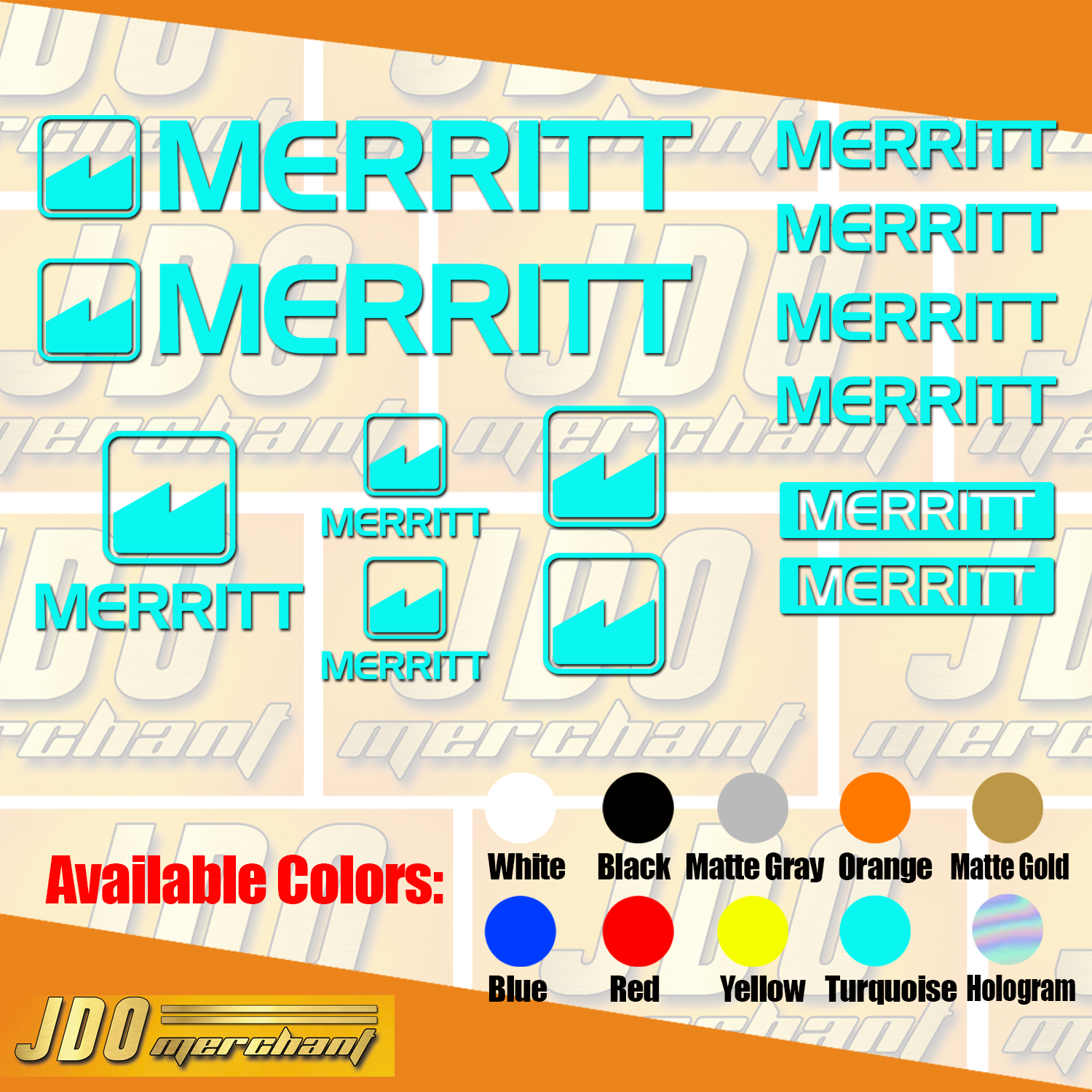 Merritt BMX Vinyl Stickers Decals | Lazada PH
