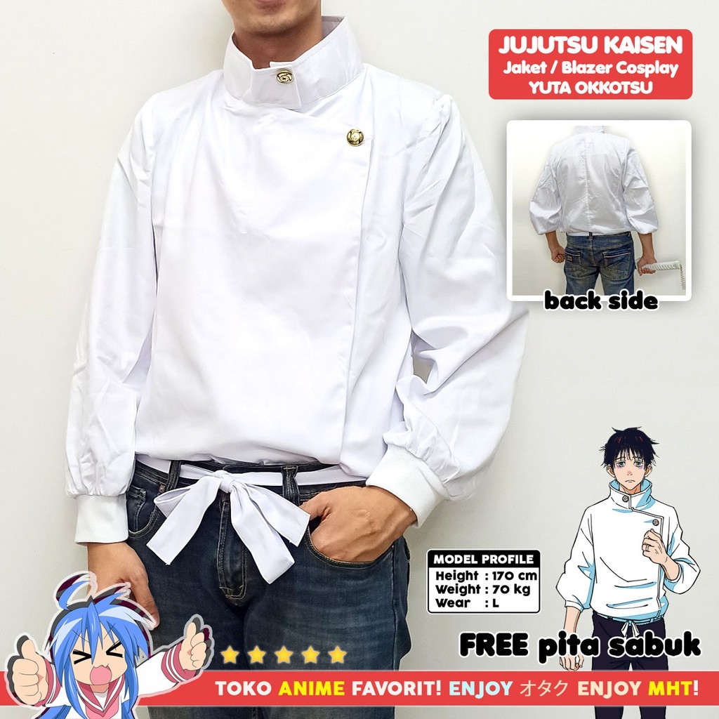 Blazer Jacket Anime Tiedye Jujutsu Kaisen Yuta Okkotsu | Lazada PH