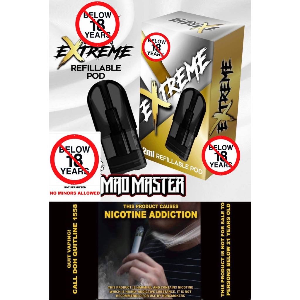 Refillable Empty Mad Master Extreme Pods Fit Relx | Lazada PH