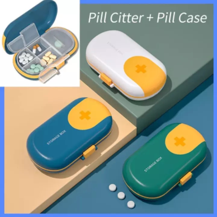 Pill Case Separator For Tablets Portable Mini Pill Cutter Large Size ...