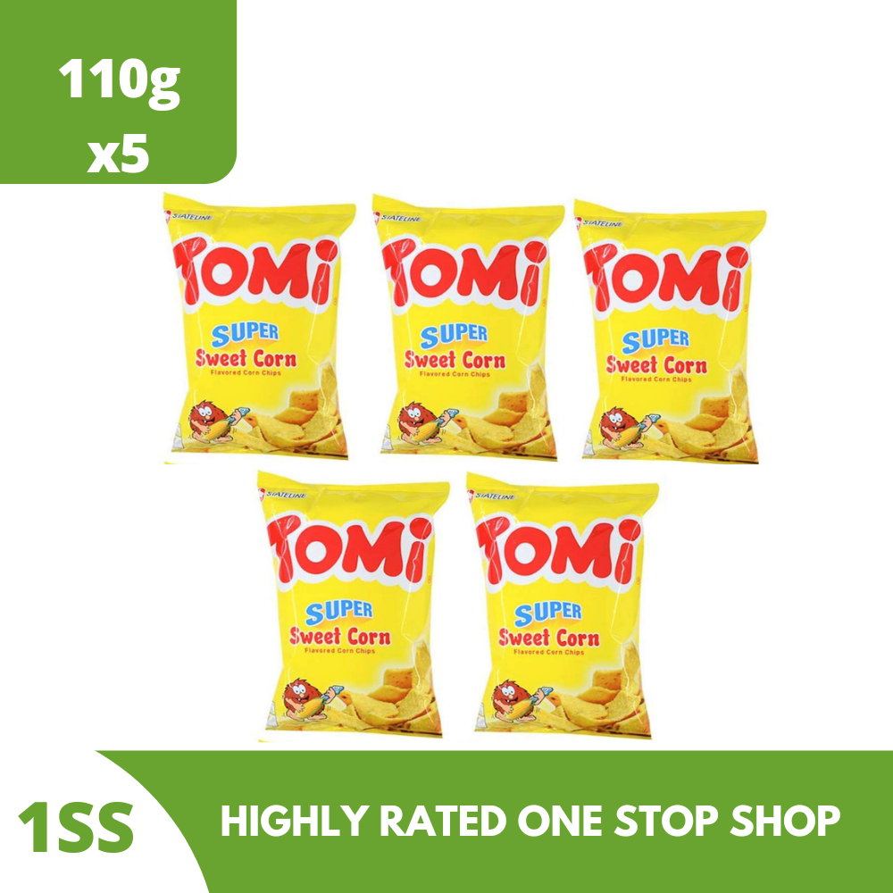 Tomi Super Sweet Corn Flavoured Corn Chips, 110g Set of 5 | Lazada PH